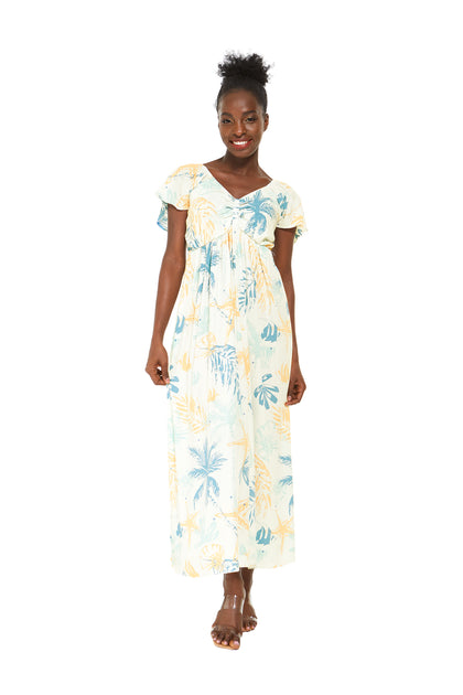 Sandy Beach Yellow – Tagged "Maxi Rahee Dress"– Hawaii Hangover