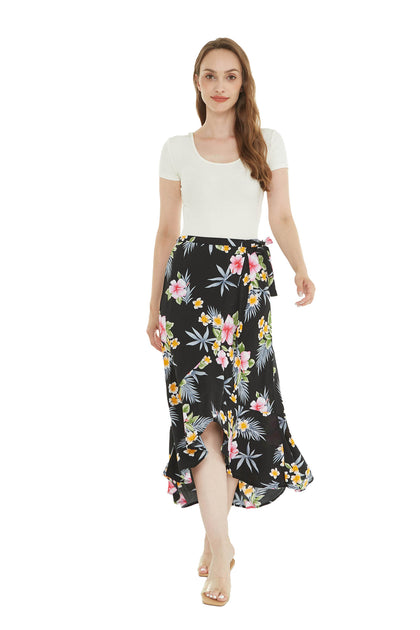 Women Wrap Ruffle Skirt – Hawaii Hangover