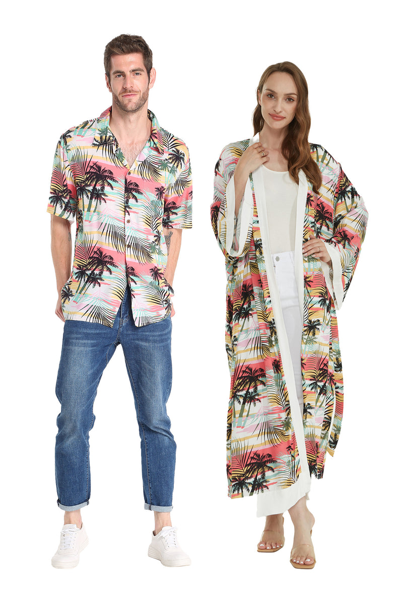 Couple Huelo Set in Neon Pastel Sunset – Hawaii Hangover