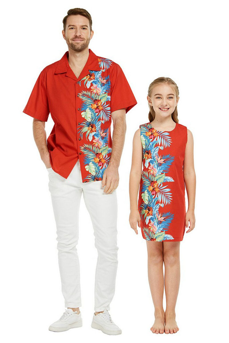 Father Daughter Kaipo Set in Orchid Paradise Red – Hawaii Hangover