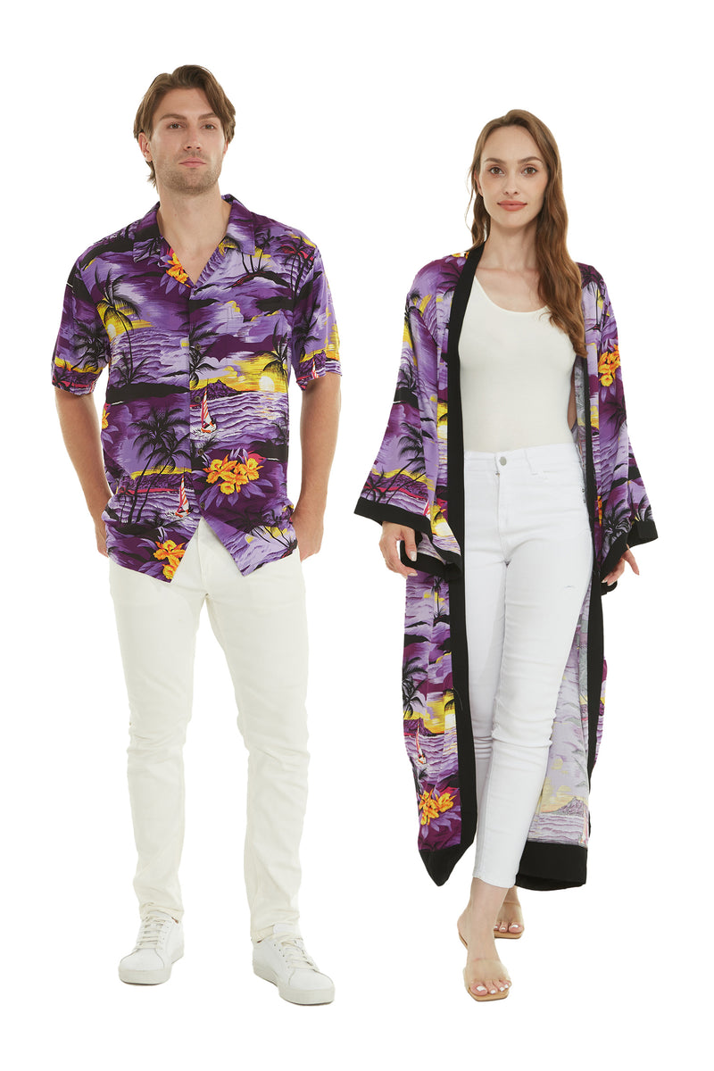 Couple Huelo Set in Sunset Purple – Hawaii Hangover