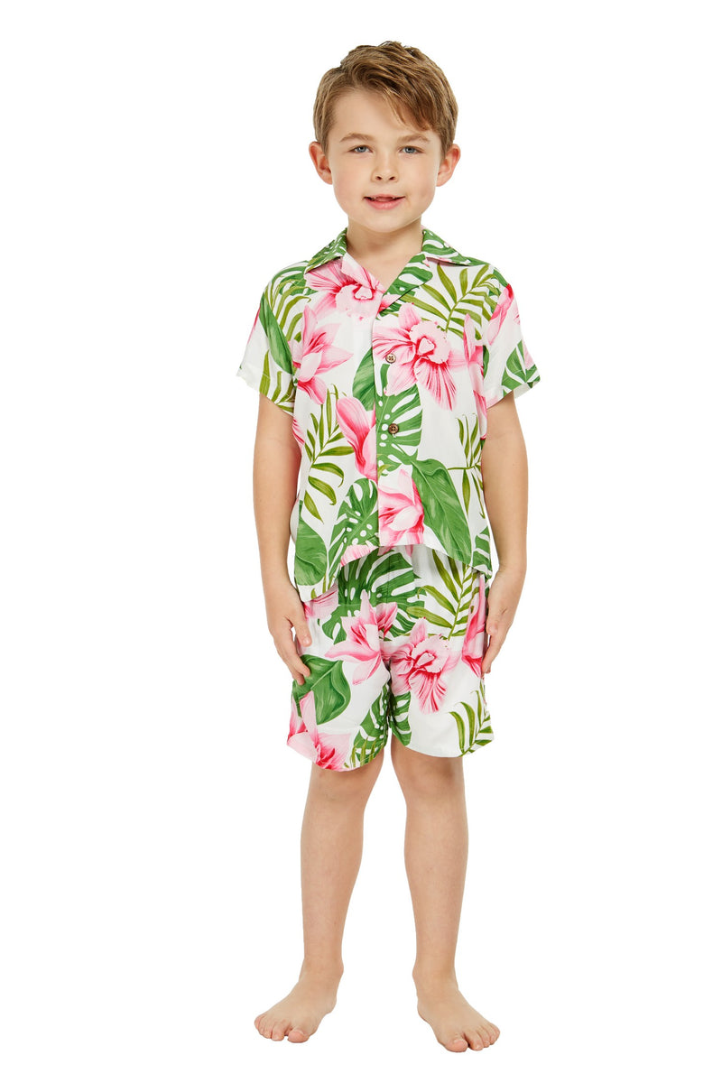 Mother Son Ainaloa Set in Lotus and Orchid – Hawaii Hangover