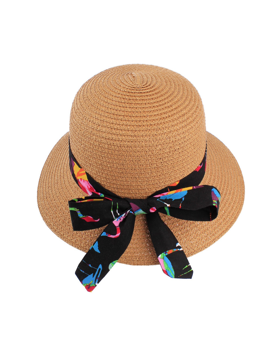 Lady Beach Sun Hat with Tropical Print Bands in Flamingo Party – Hawaii ...