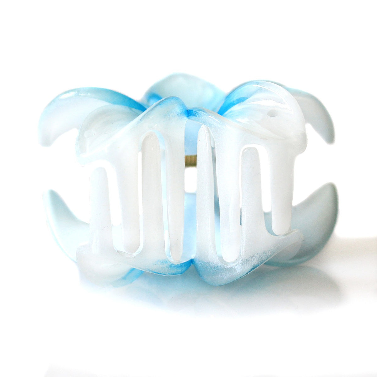 Hawaiian Plumeria Flower Hair Claw Clip in Blue – Hawaii Hangover